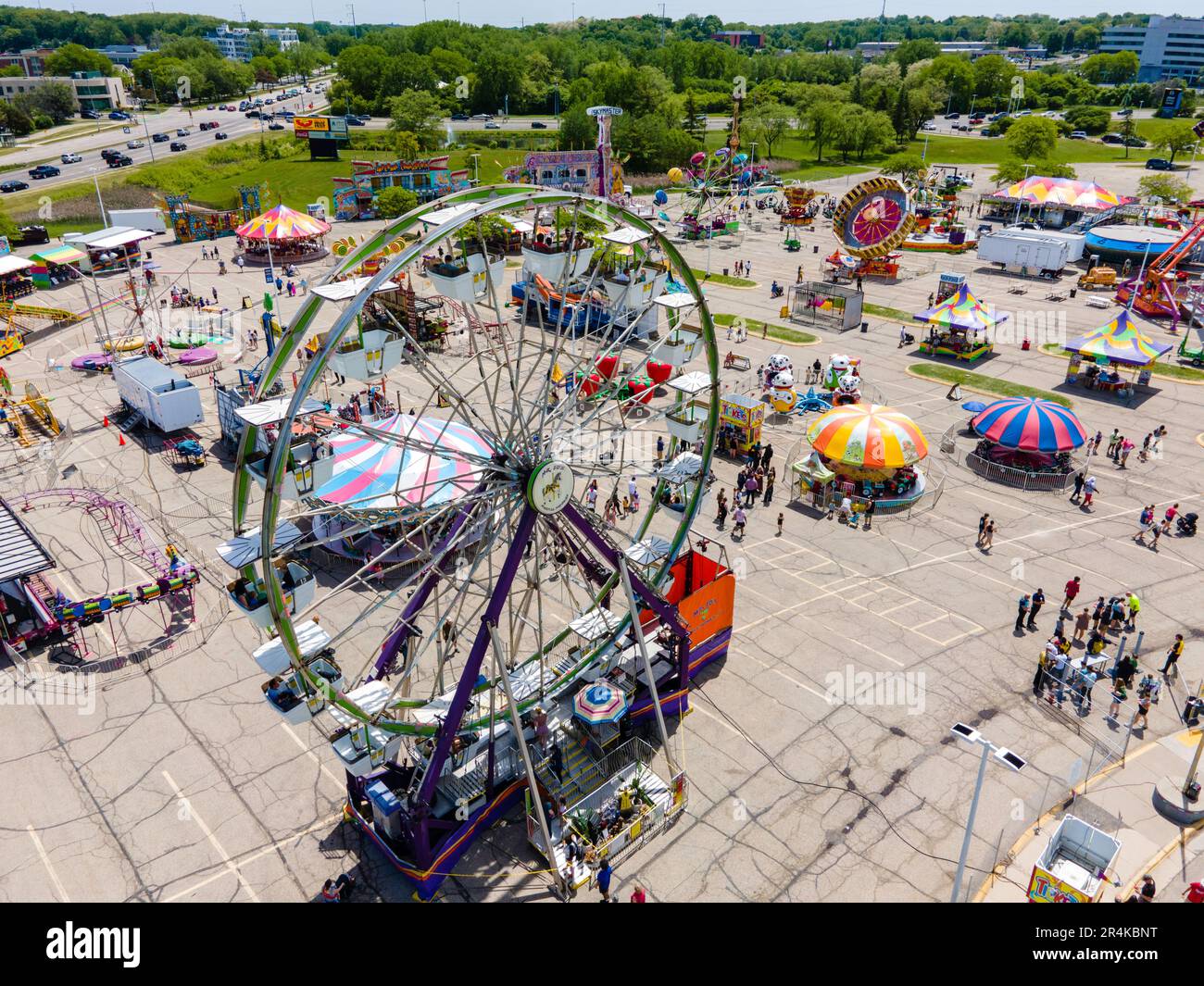 People enjoy the 2023 Bratfest, put on by Metcalfe Grocery, at the Dane ...