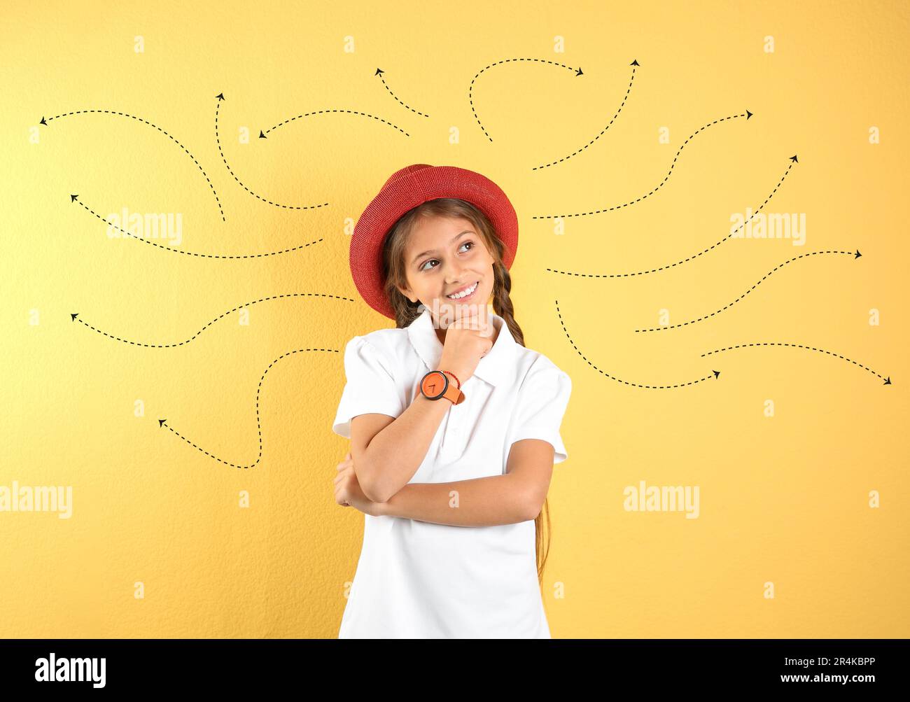 Choice in profession or other areas of life, concept. Making decision ...