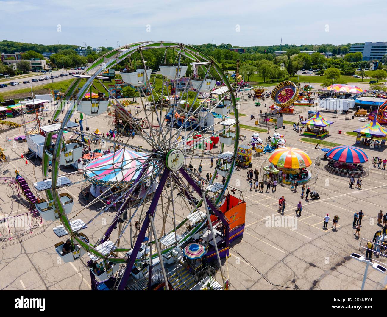 People enjoy the 2023 Bratfest, put on by Metcalfe Grocery, at the Dane ...