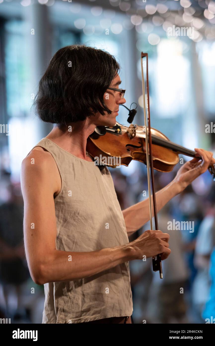 Seattle, Washington, USA. 28th May, 2023. Cedar Stanistreet plays the ...