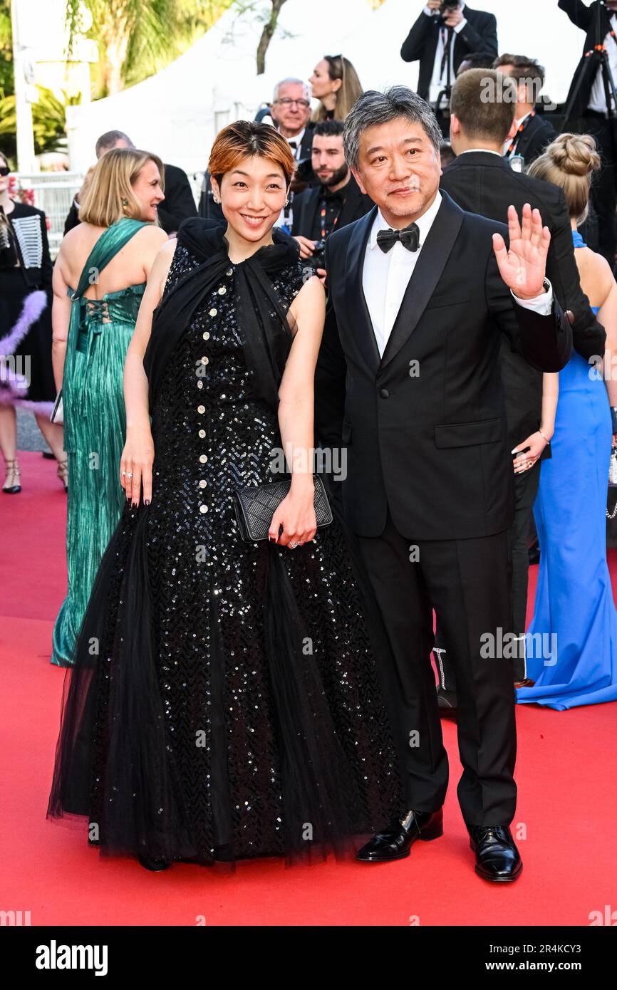 Sakura Ando, Hirokazu Kore-Eda 76th Cannes Film Festival Red carpet of ...
