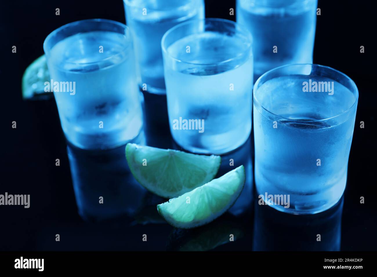 Shot glasses vodka slices hi-res stock photography and images - Alamy