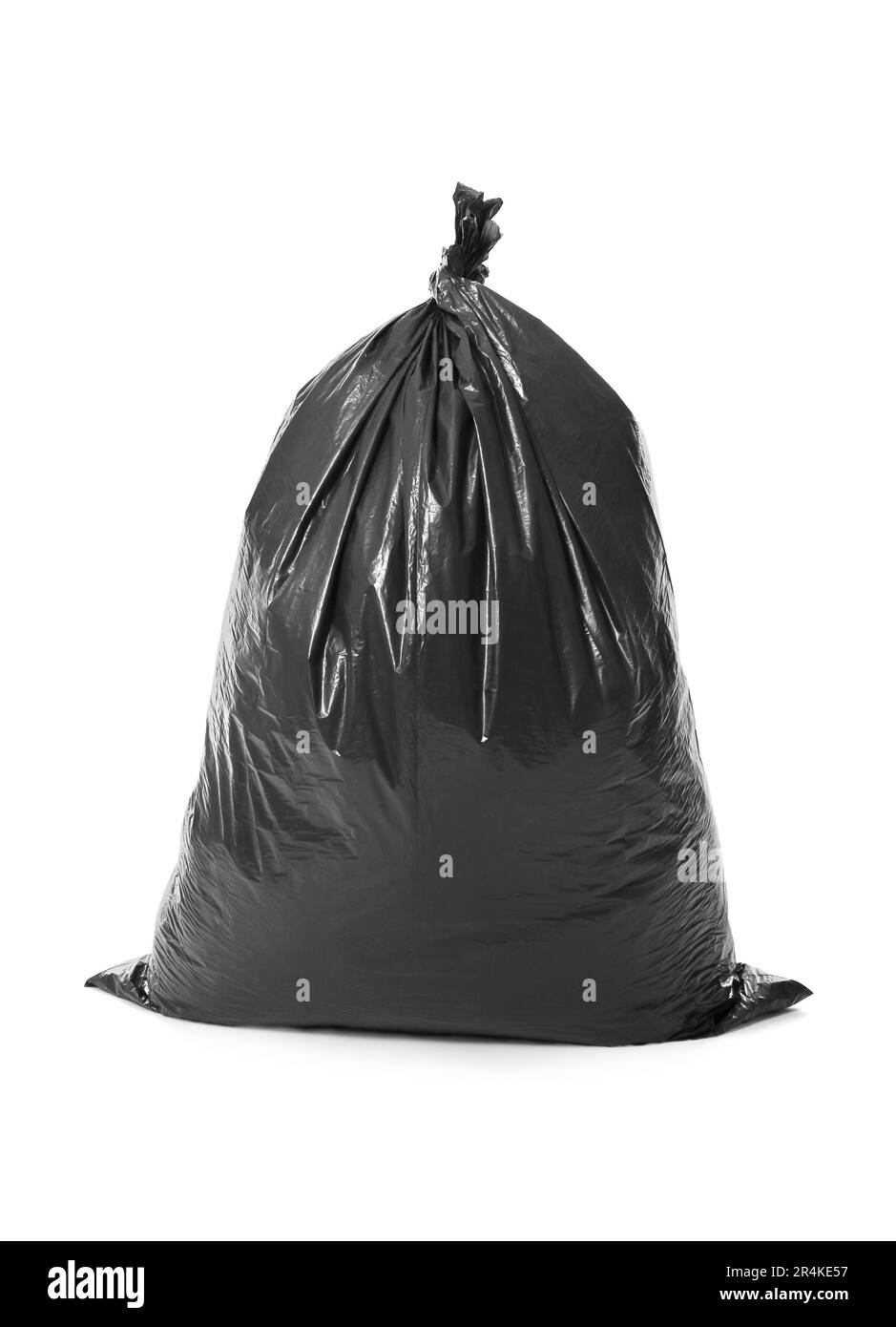 Trash bag full of garbage isolated on white Stock Photo - Alamy