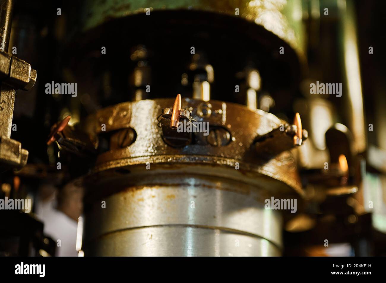 Bullets transported by production line at ammo factory Stock Photo - Alamy