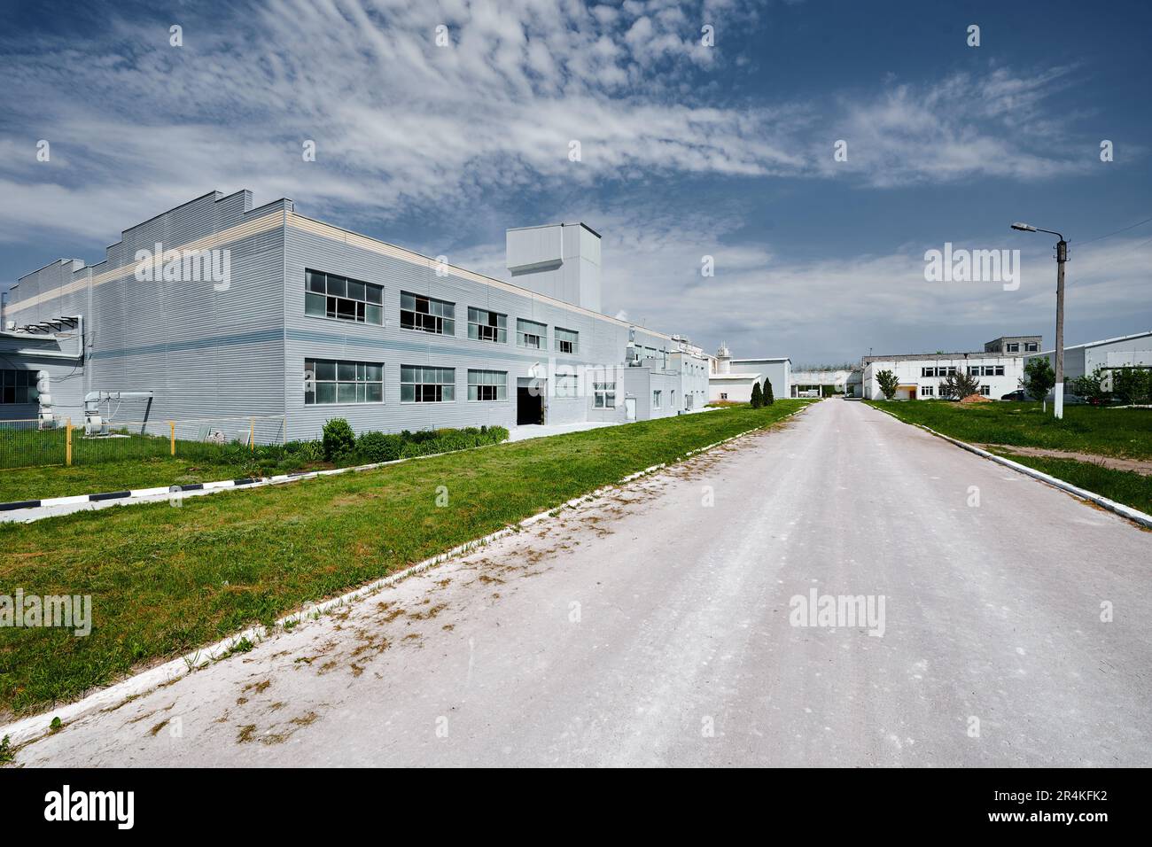Building of plant workshop for silica blocks production Stock Photo - Alamy