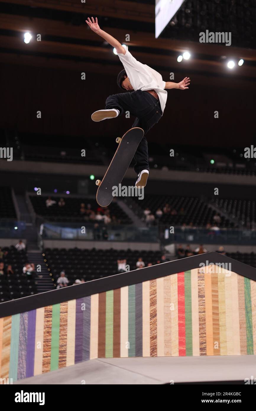 Tokyo, Japan. 26th May, 2023. Daiki Ikeda (JPN) Skateboarding : 2023 UPRISING TOKYO Men's ...