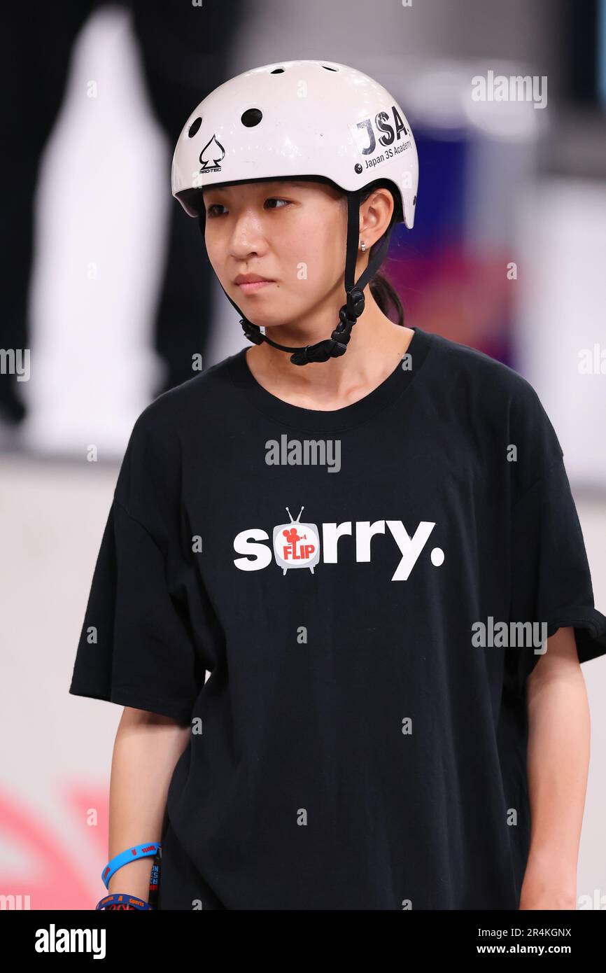 Tokyo, Japan. 28th May, 2023. Rizu Akama (JPN) Skateboarding : 2023 ...