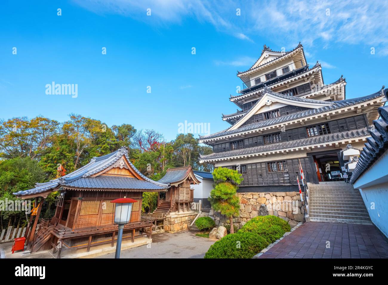 Nakatsu, Japan - Nov 26 2022: Nakatsu Castle known as one of the three ...
