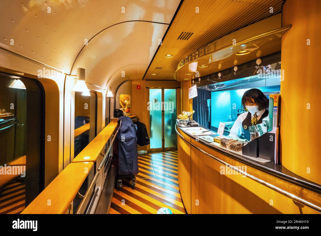 Yufuin, Japan - Nov 27 2022: Yufuin no Mori is a limited express train ...