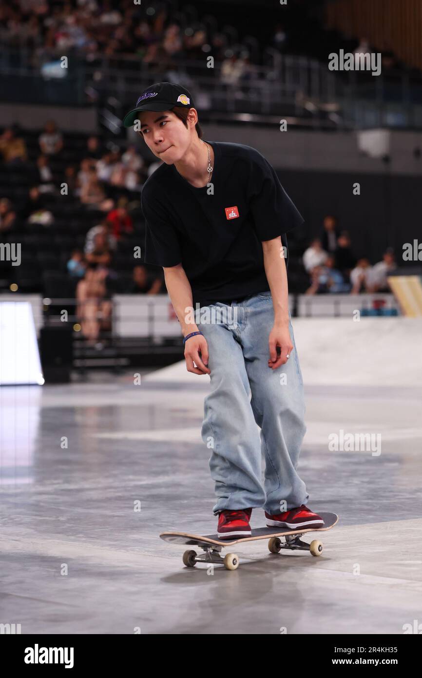 Tokyo, Japan. 28th May, 2023. Yuto Horigome (JPN) Skateboarding : 2023 ...
