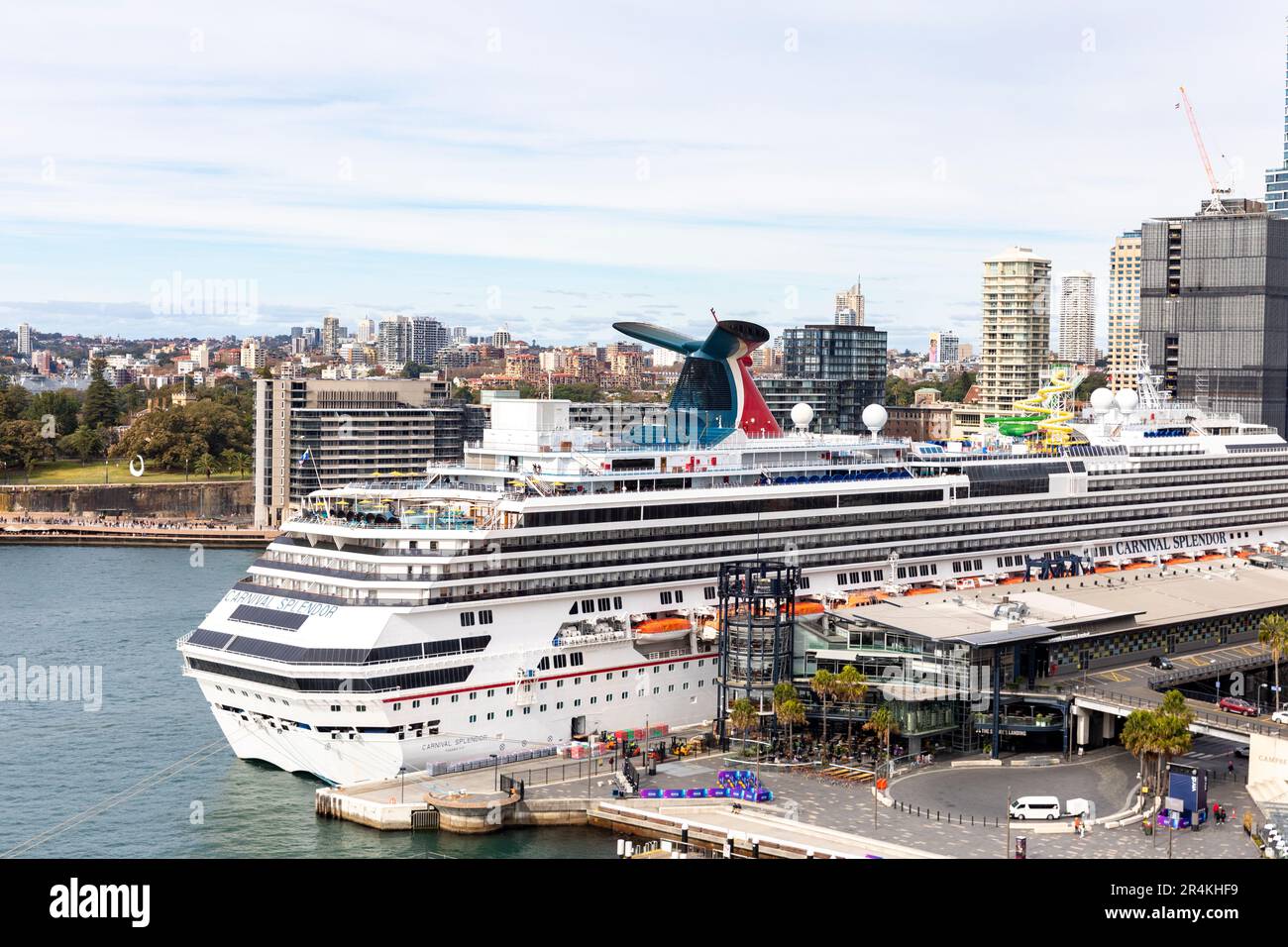 Carnival splendor docked cruise ship circular quay and city from hi-res ...