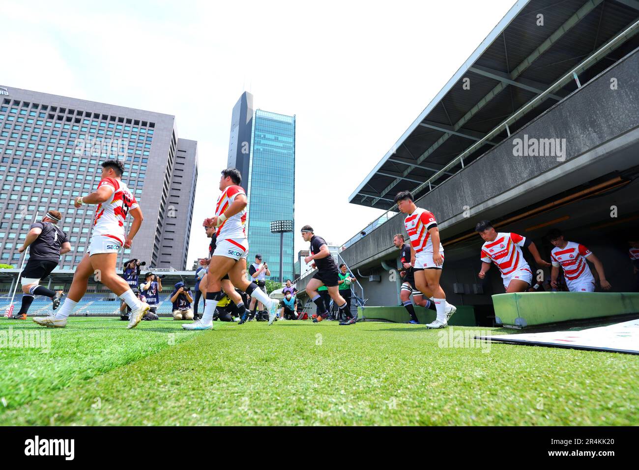 Tokyo, Japan. 27th May, 2023. Two team groups Rugby : Rugby match ...