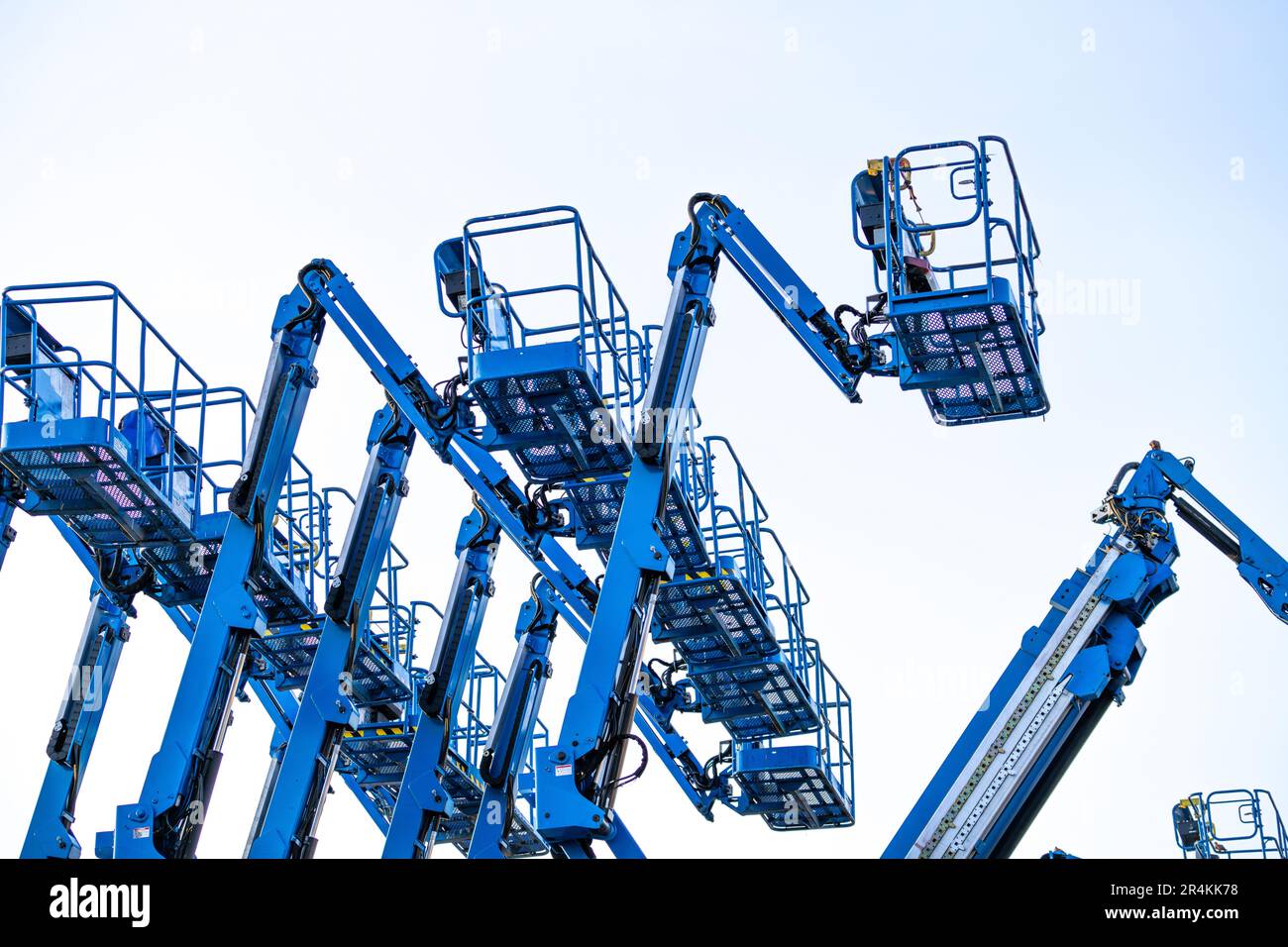 Articulated boom lift. Aerial platform lift. Telescopic boom lift ...