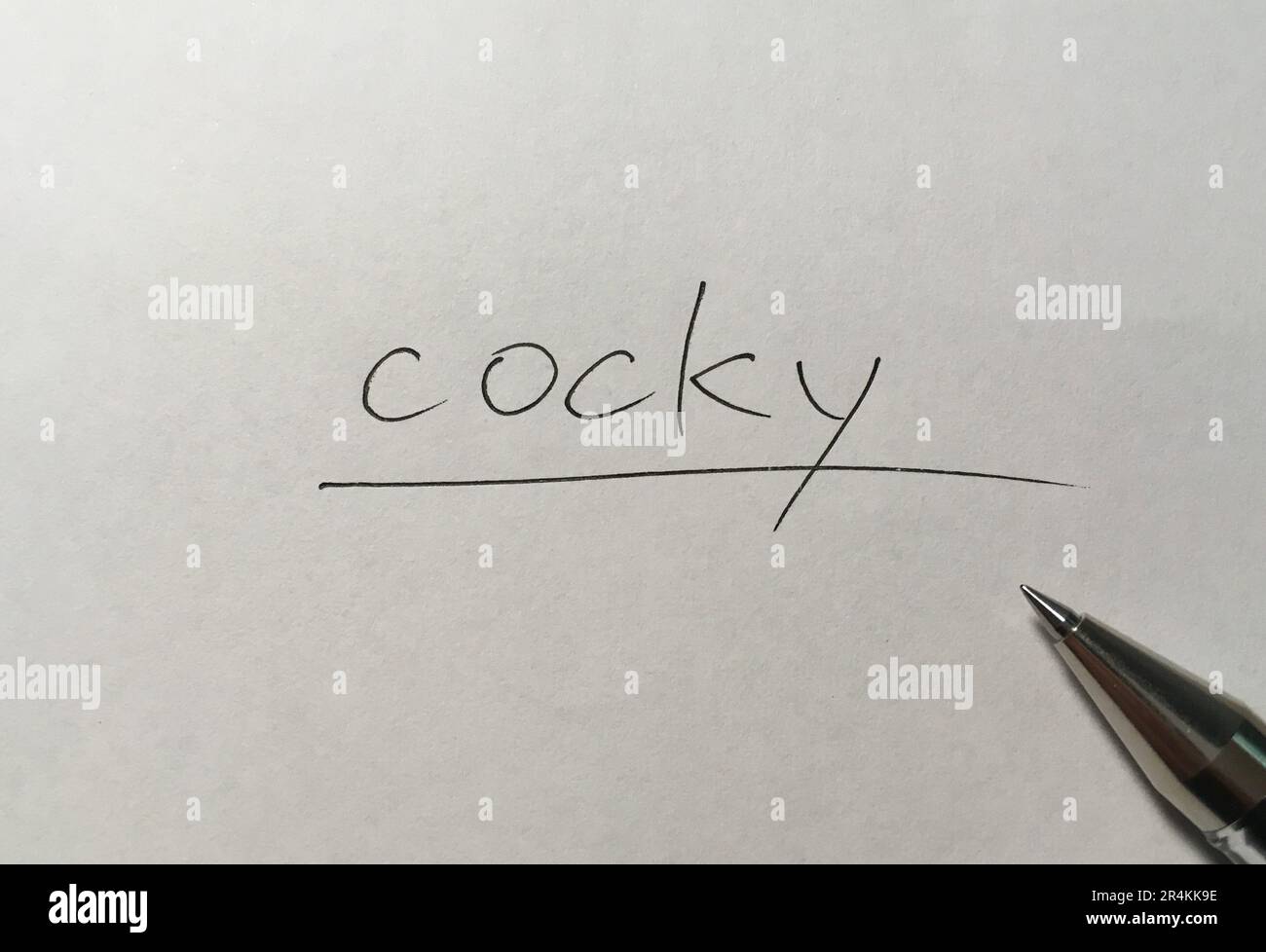 Cocky hi-res stock photography and images - Alamy