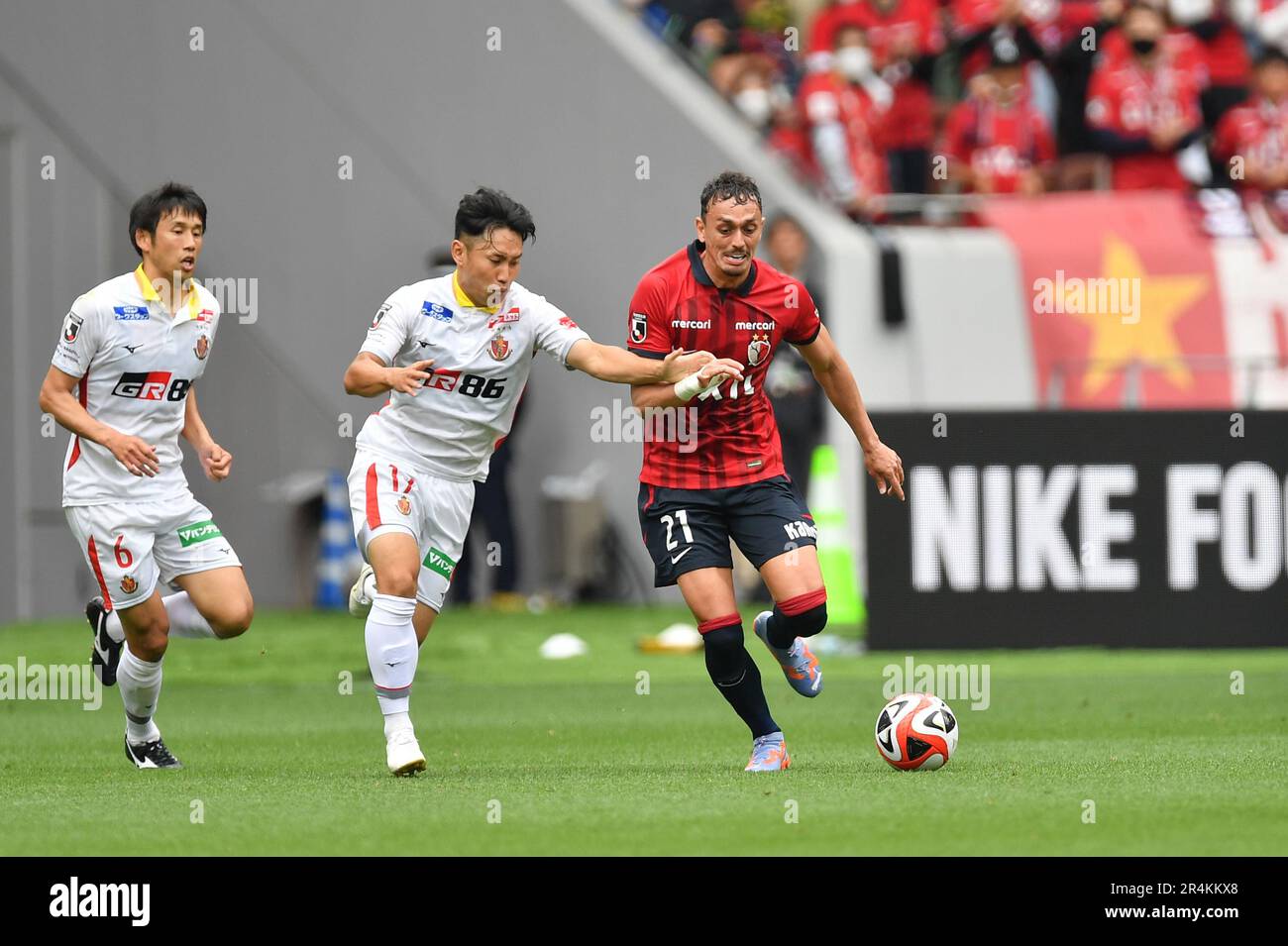 Tokyo, Japan. 14th May, 2023. Kashima Antlers' Diego Pituca, Nagoya ...