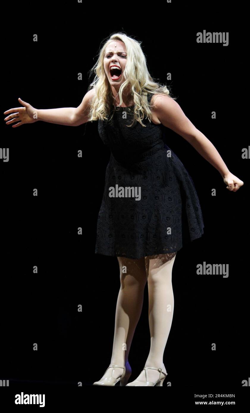 Renee Rapp performing at the 2018 National High School Musical Theatre ...