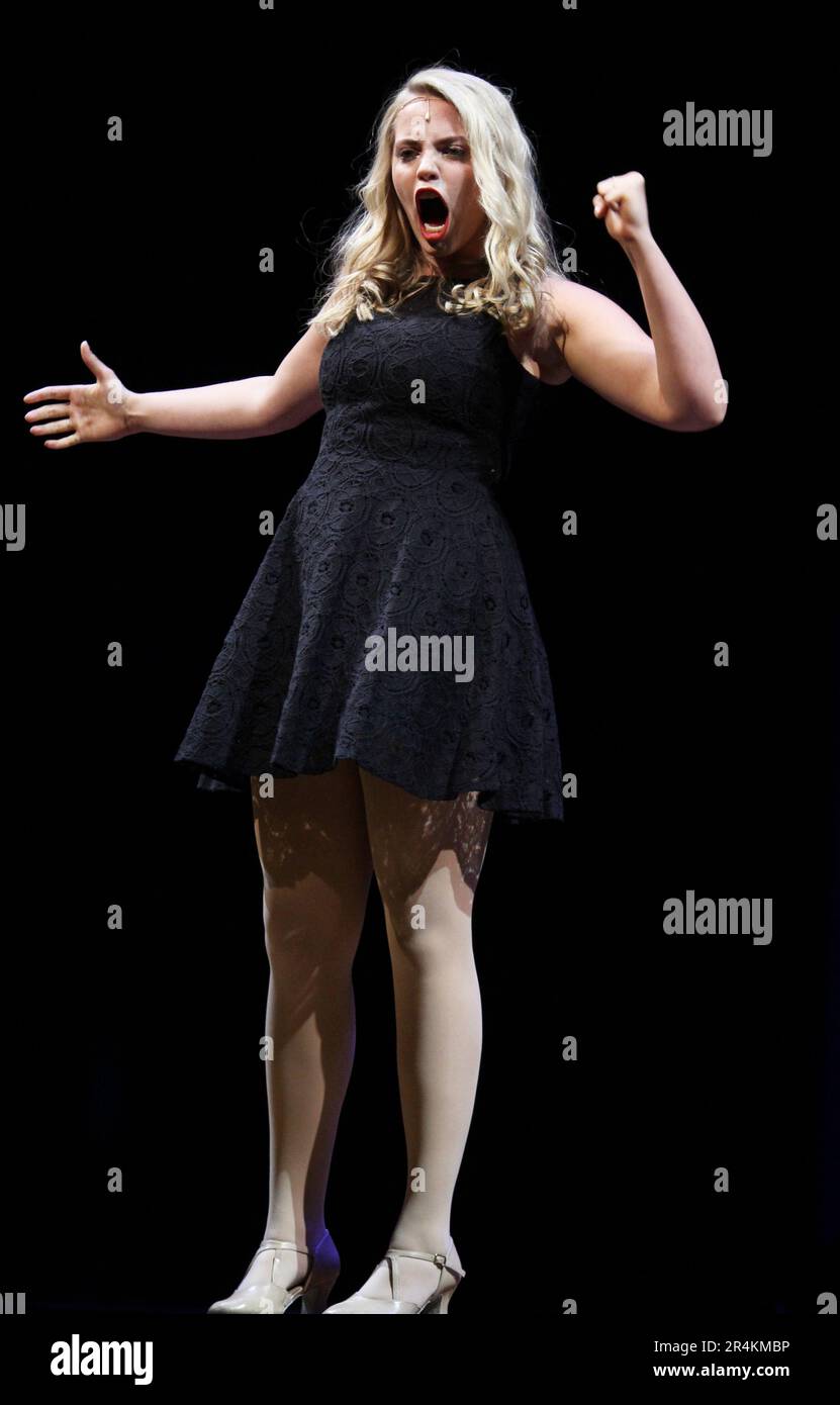 Renee Rapp performing at the 2018 National High School Musical Theatre ...
