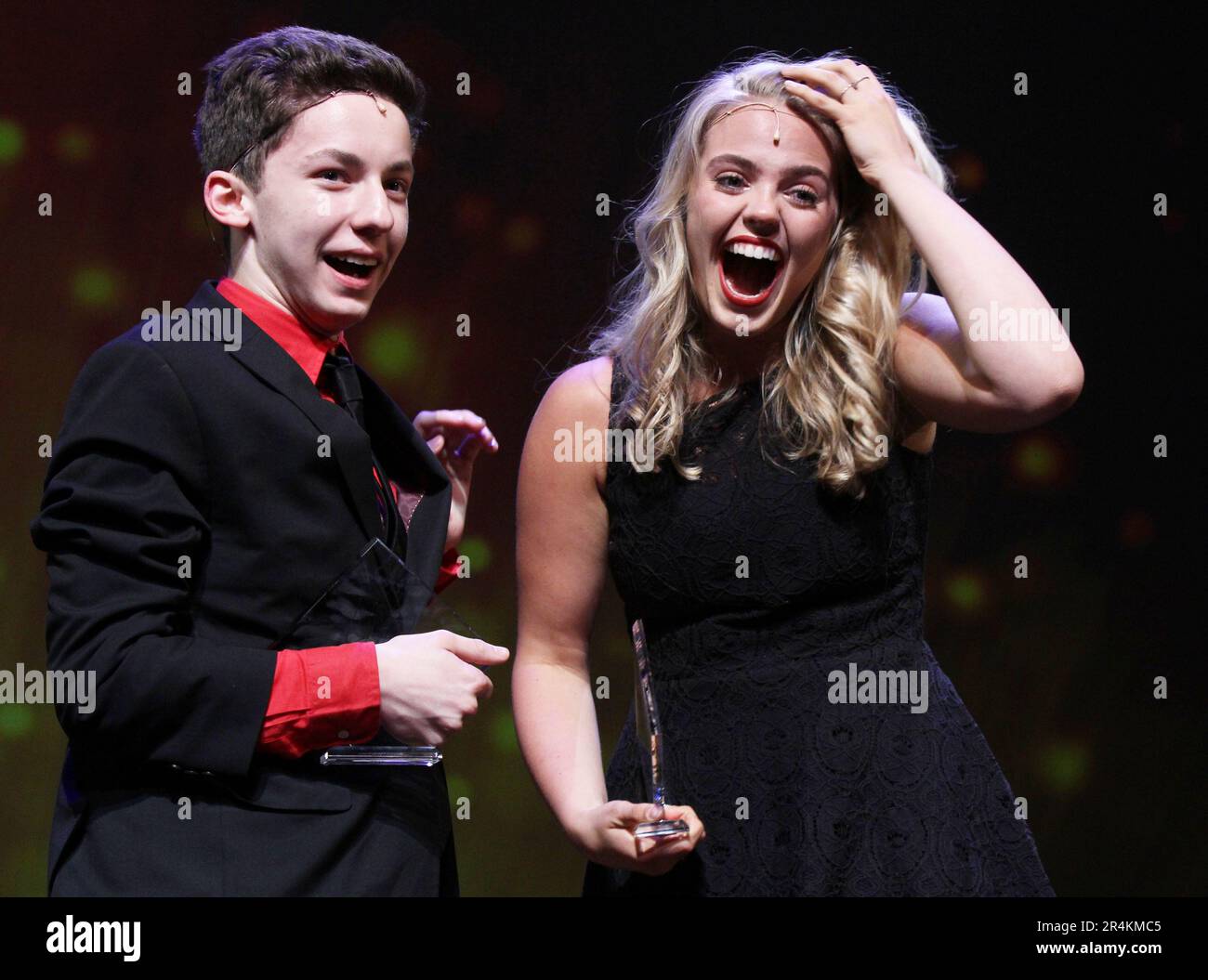Andrew Barth Feldman and Renee Rapp winning the 2018 National High ...