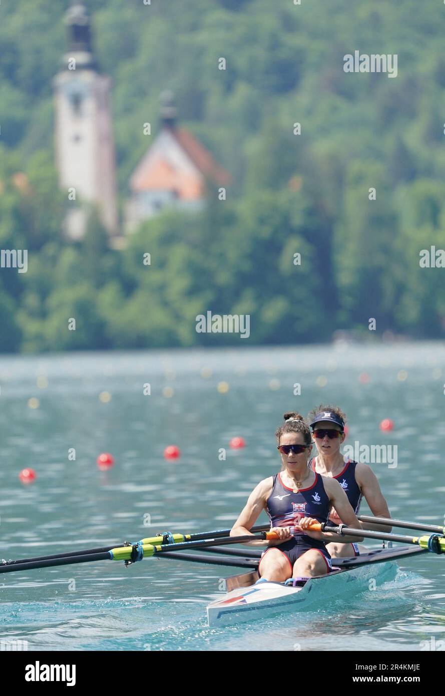 Kyra Edwards, Saskia Budgett of Great Britain in Womens Quadruple ...