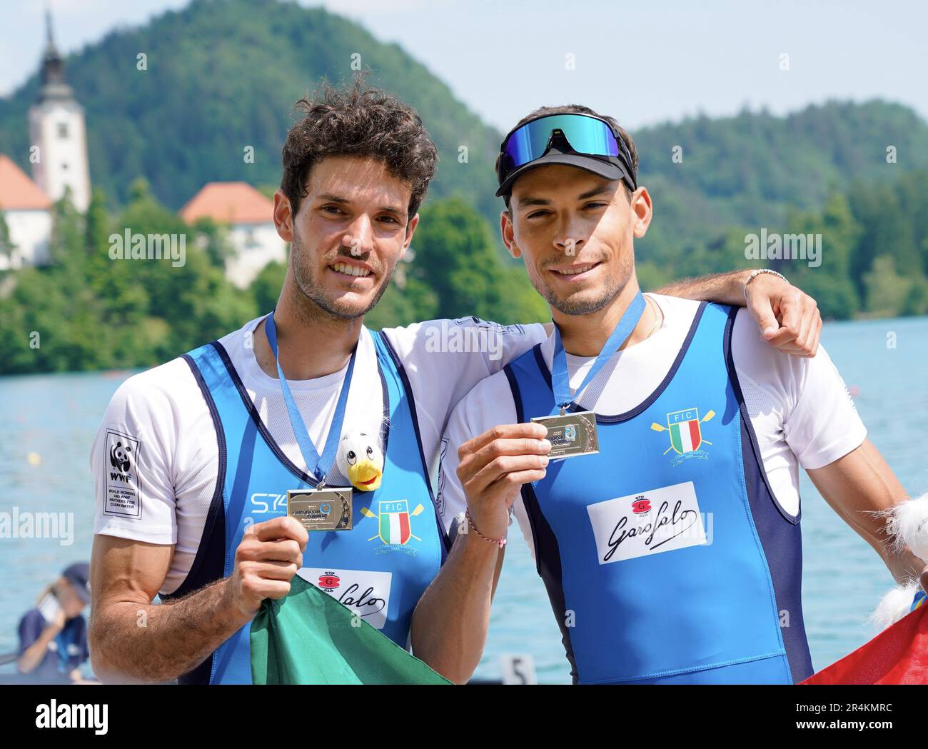 Stefano Oppo and Gabriel Soares of Italy silver medallist in ...
