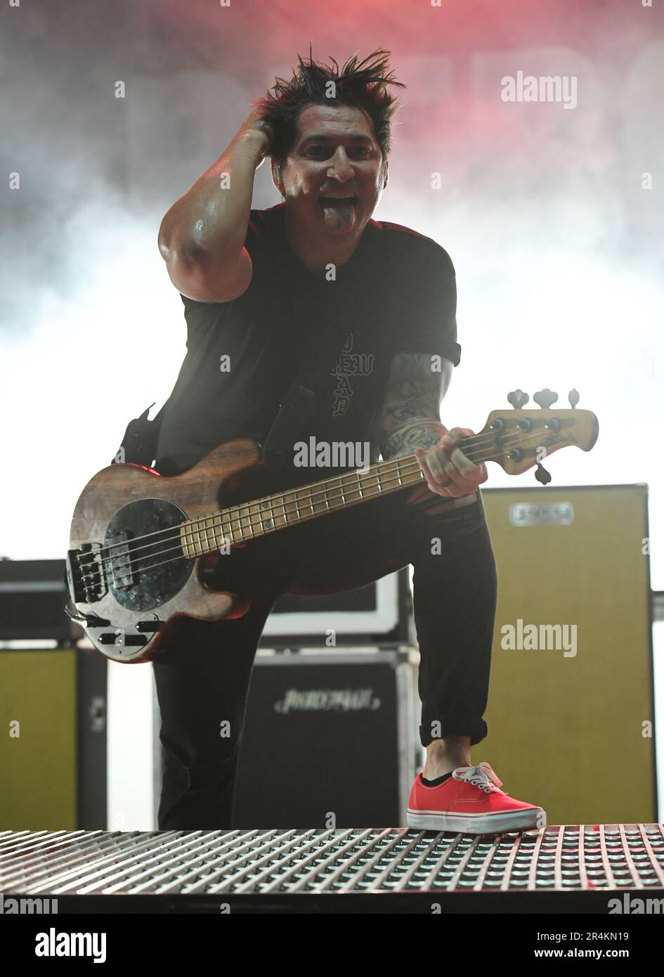 BOCA RATON - MAY 27: Jaime Preciado of Pierce the Veil performs during ...