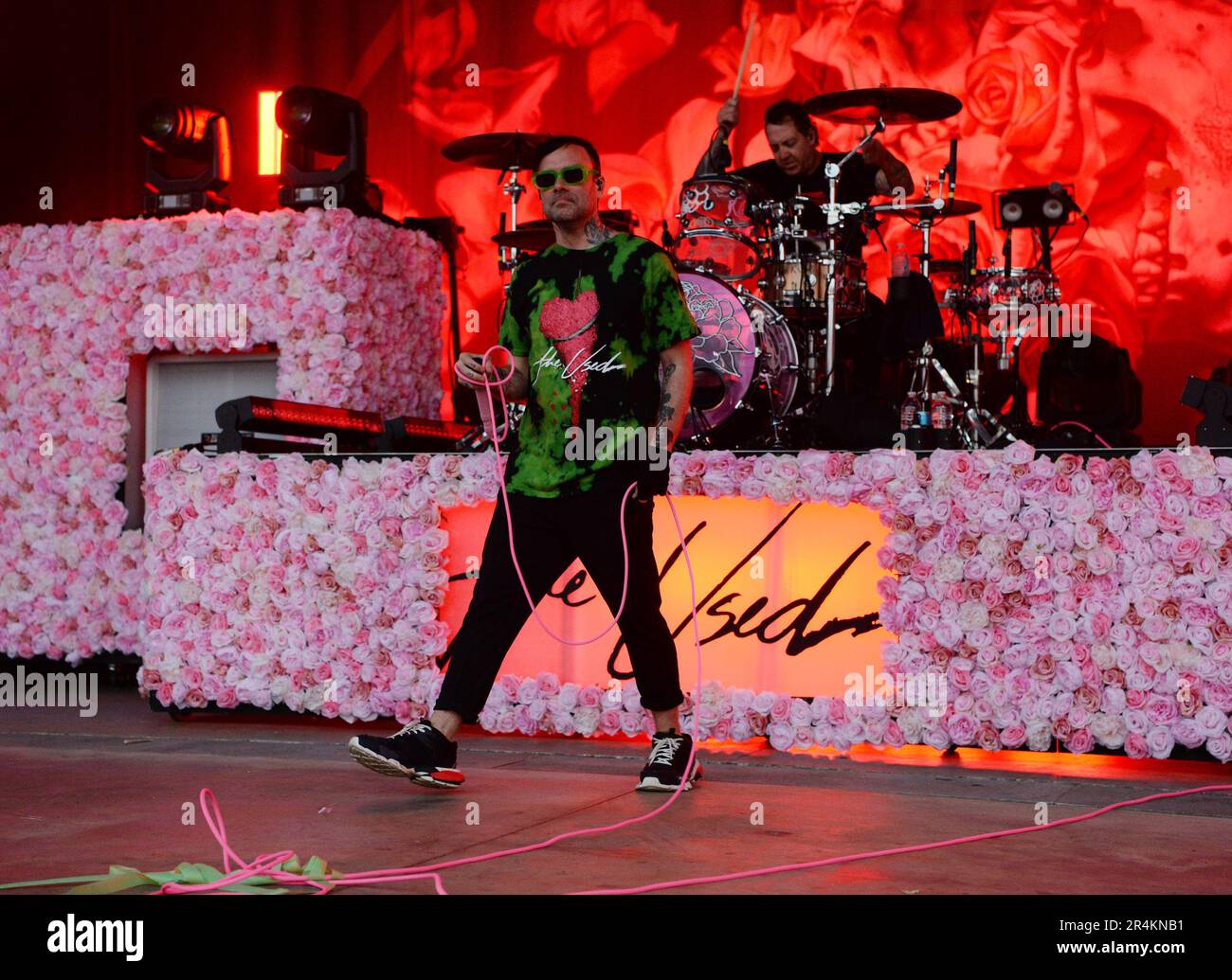 BOCA RATON - MAY 27: Bert McCracken and Dan Whitesides of The Used ...