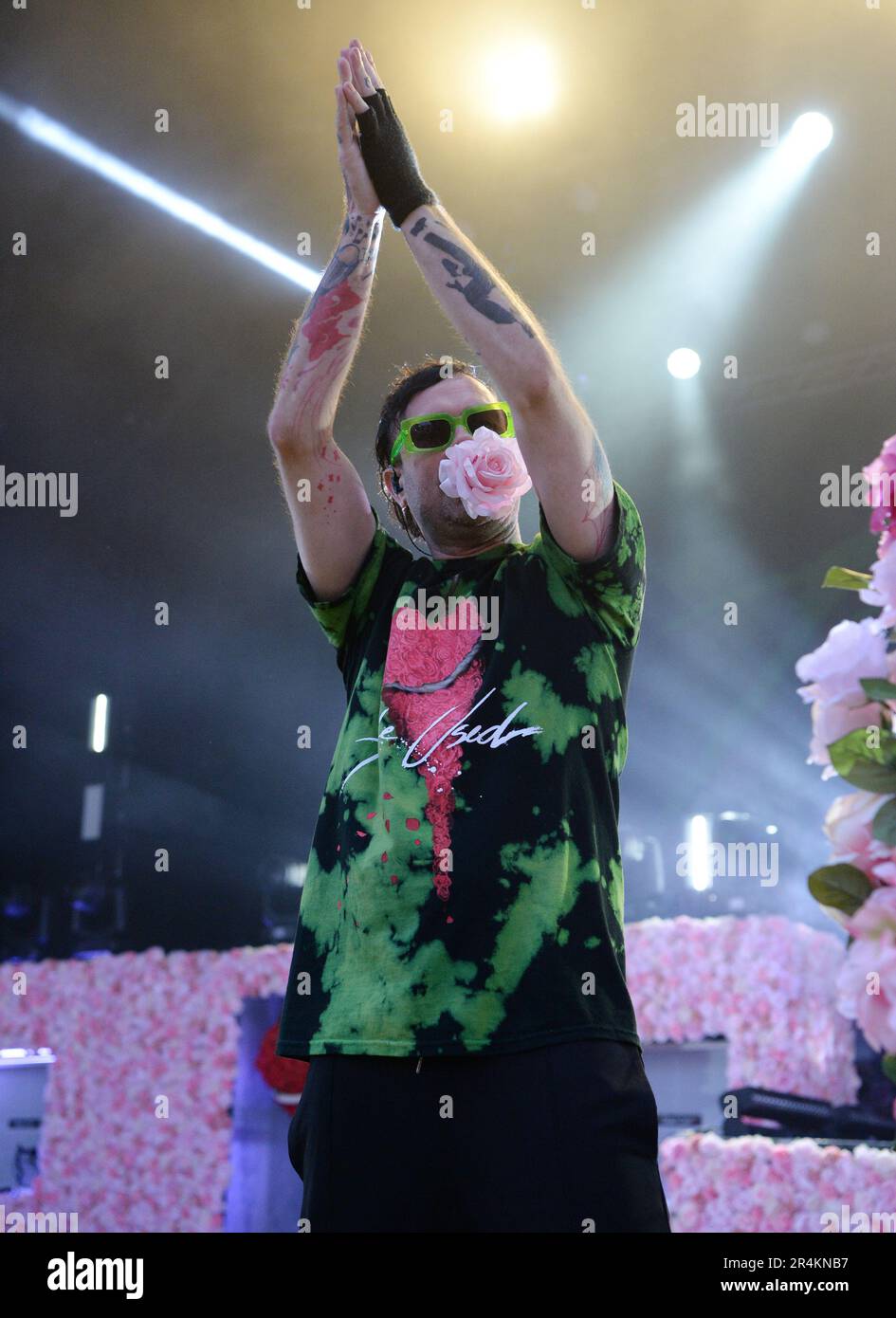 BOCA RATON - MAY 27: Bert McCracken of The Used performs during The ...