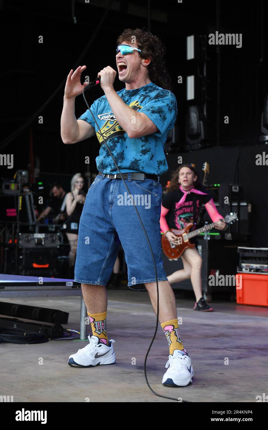 BOCA RATON - MAY 27: Rob Damiani of Don Broco performs during The ...