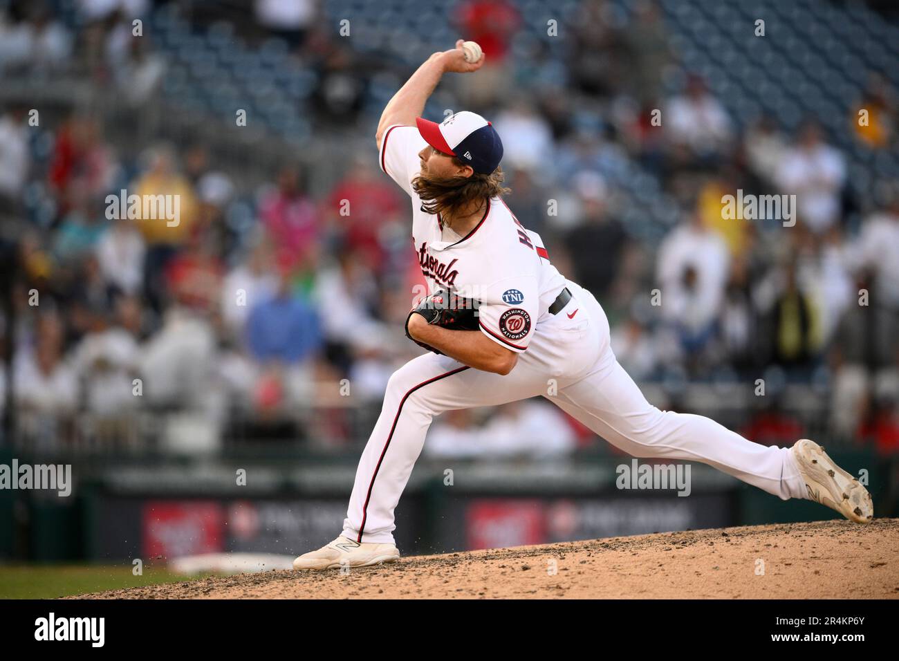 Washington Nationals relief pitcher Hunter Harvey (73) in action during ...