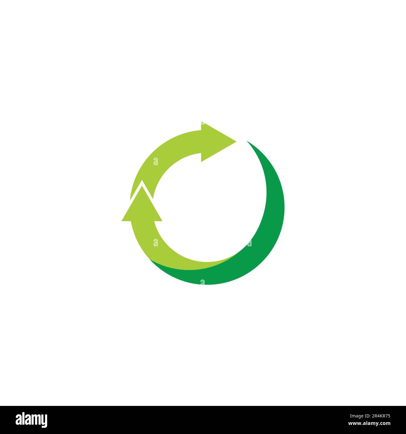 circle rotation chart arrow green finance vector Stock Vector Image ...