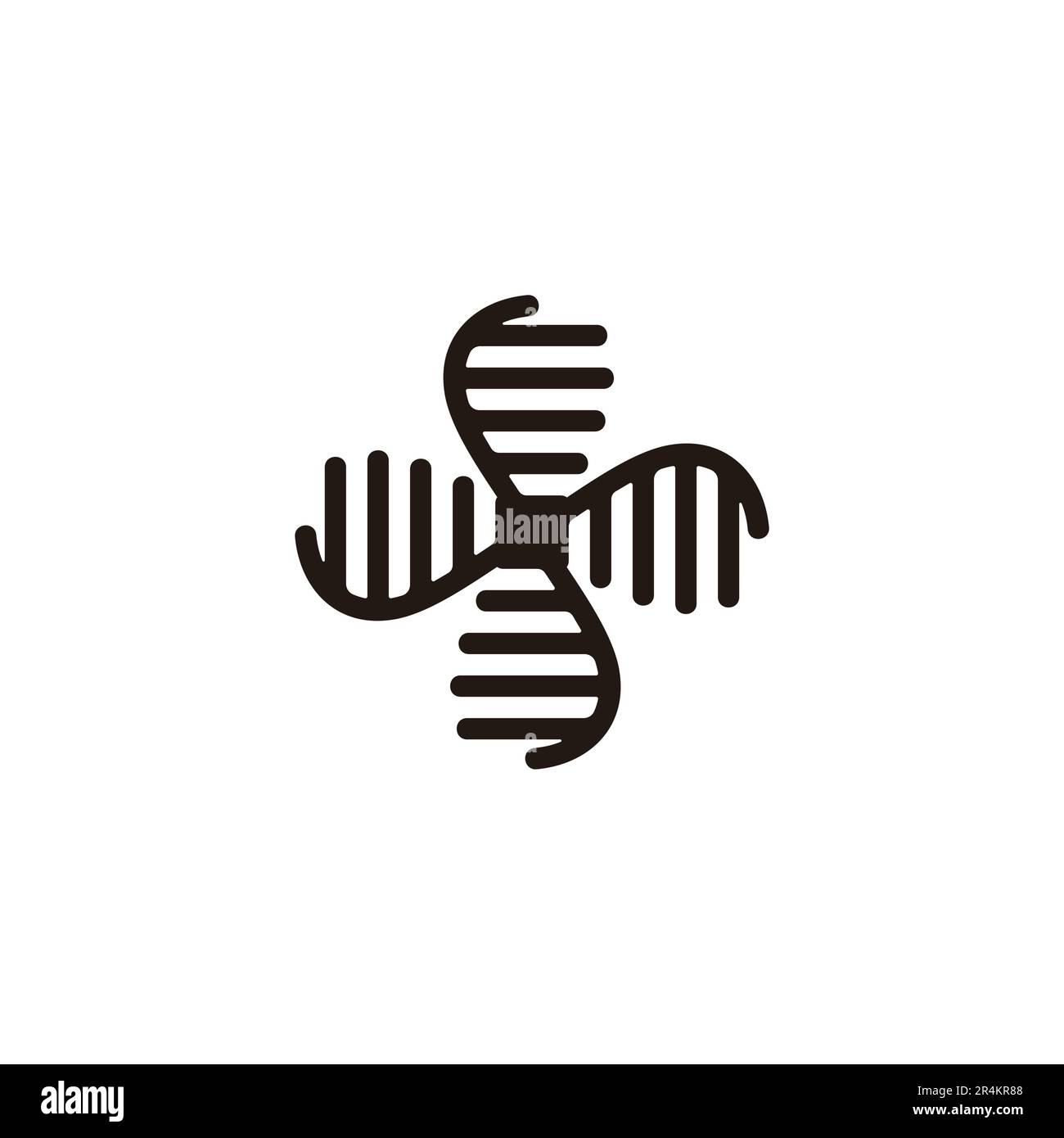 linked x dna chain design logo vector Stock Vector Image & Art - Alamy