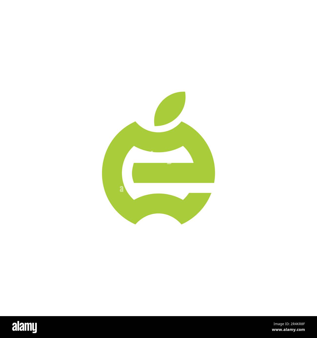 Letter fruit logo design Cut Out Stock Images & Pictures - Alamy