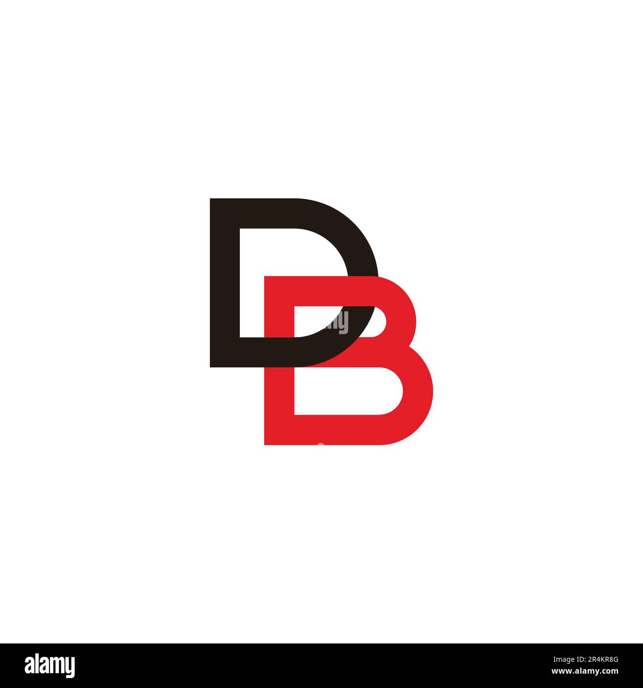 letter db colors simple geometric logo vector Stock Vector Image & Art ...