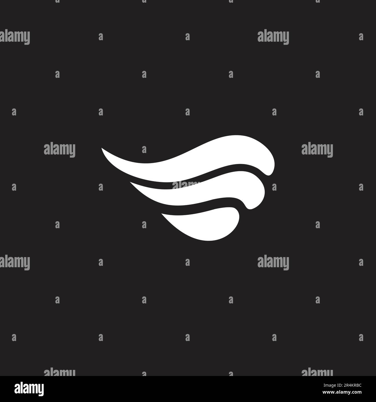 triangle curves winds smoke logo vector Stock Vector Image & Art - Alamy