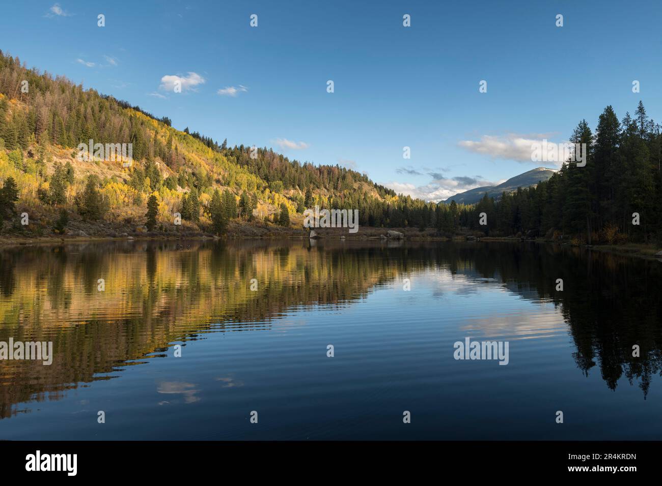 Autumn Reflections on Chapman Reservoir, has many recreational water ...
