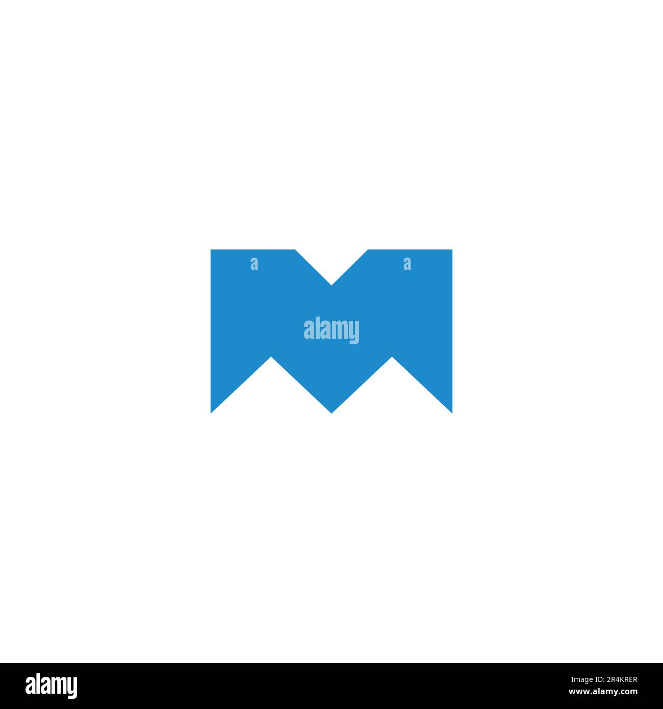 letter m snow mountain blue sky simple logo vector Stock Vector Image ...