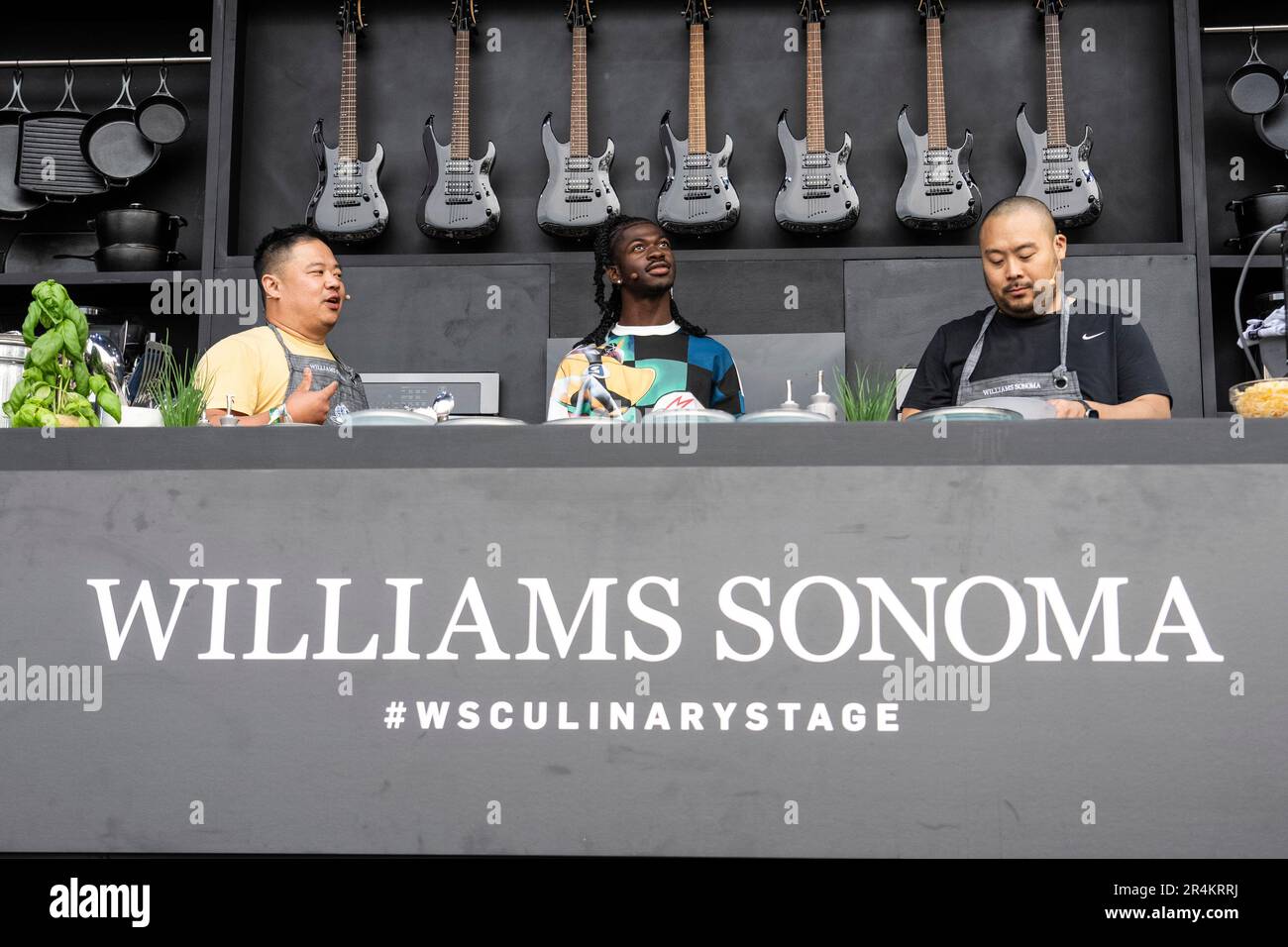 Chris Ying, left, Lil Nas X, and David Chang are seen day three of the ...