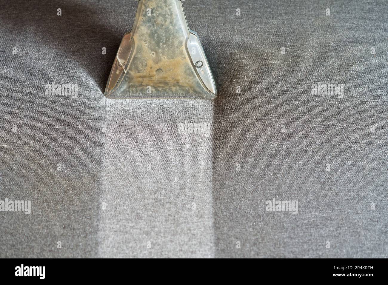 Textile sofa chemical cleaning with professionally extraction method ...