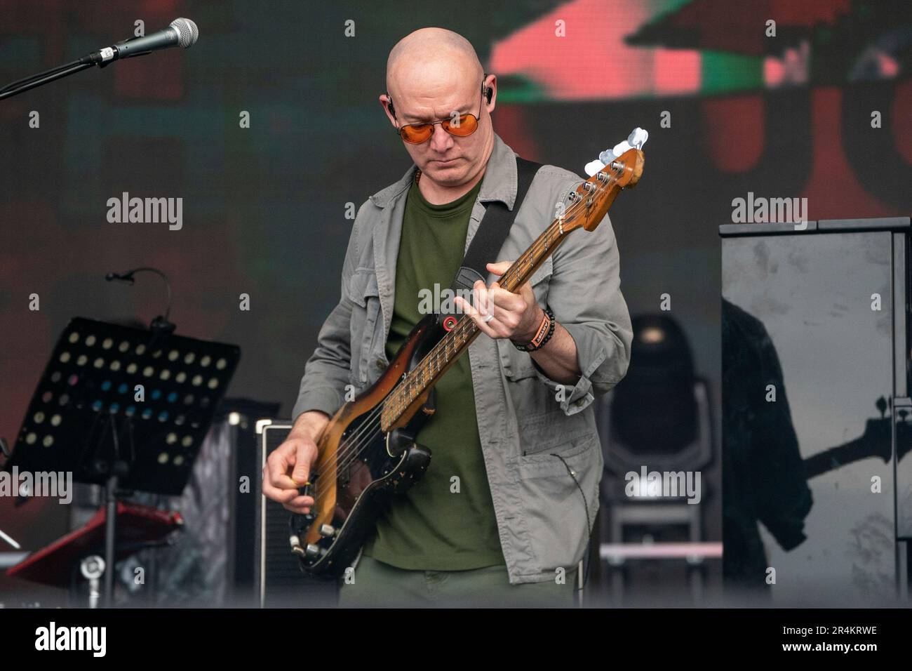 Scott Devendorf of The National performs on day three of the BottleRock ...