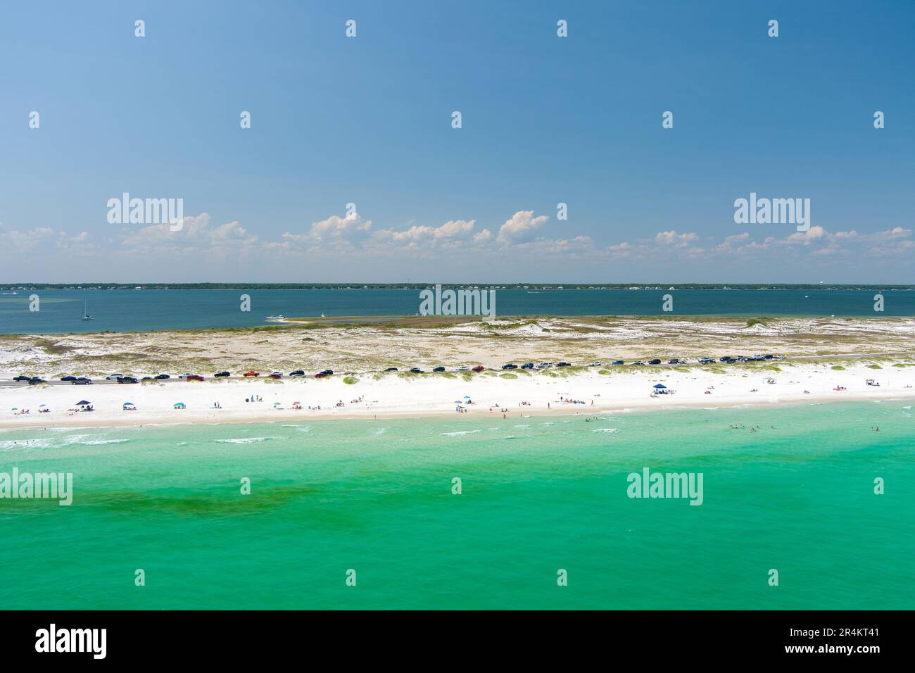 Aerial view of Opal Beach in Pensacola, Florida Stock Photo - Alamy