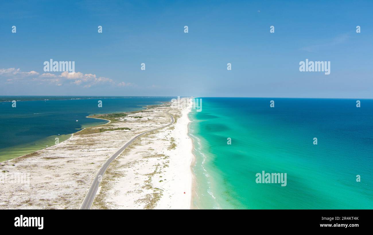Aerial view of Opal Beach in Pensacola, Florida Stock Photo - Alamy