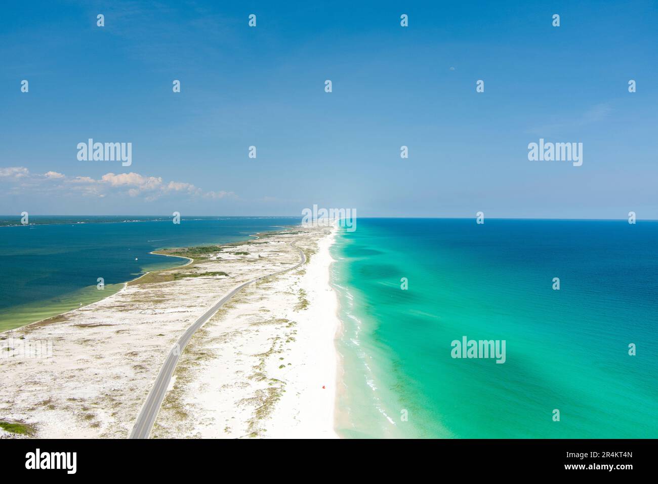 Aerial view of Opal Beach in Pensacola, Florida Stock Photo - Alamy