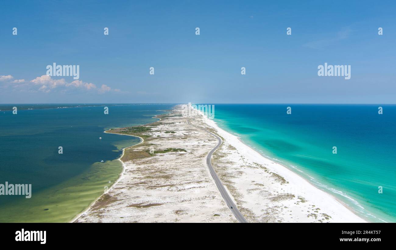 Aerial view of Opal Beach in Pensacola, Florida Stock Photo - Alamy