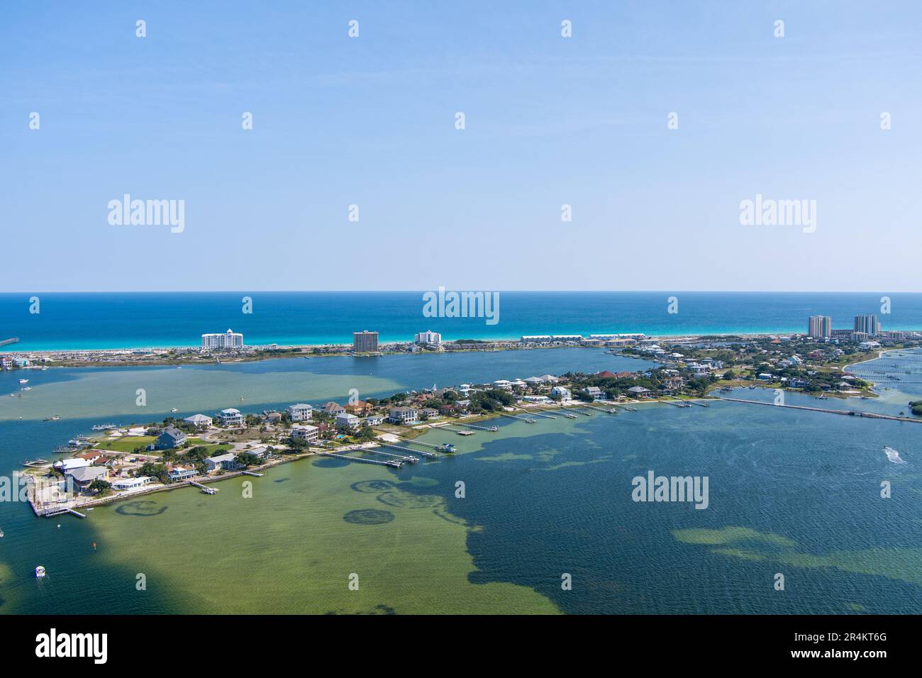 Aerial view of the beach at Pensacola, FL Stock Photo - Alamy
