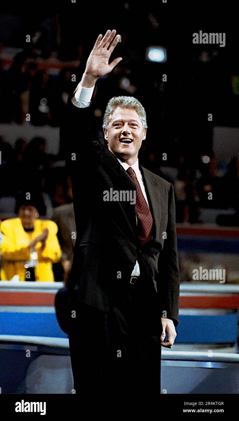 NEW YORK, NEW YORK - JULY 16, 1992 Governor of Arkansas Bill Clinton ...