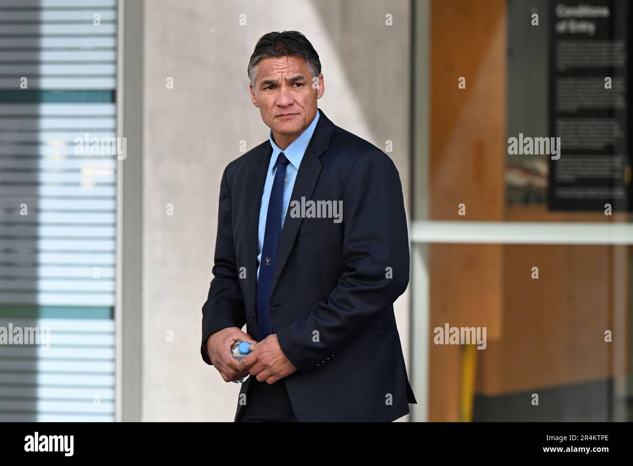 Brisbane, Australia. 29th May, 2023. Jason Moana Rimene is seen outside ...