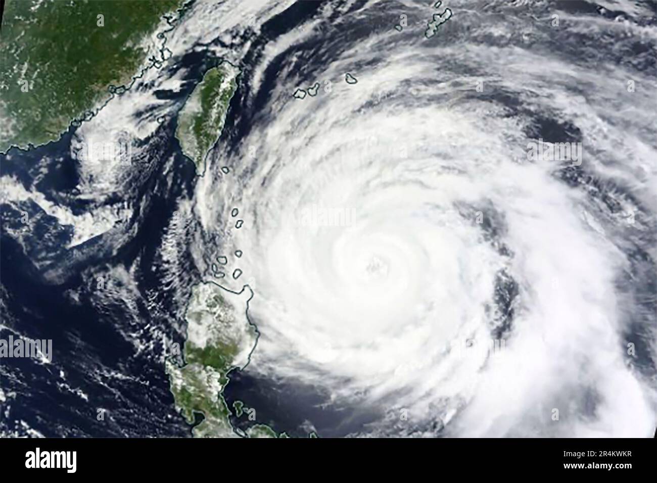 This Monday, May 29, 2023 satellite image released by NASA shows ...