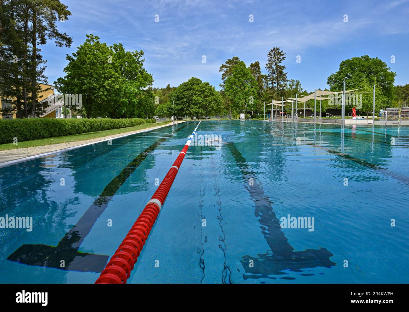 Bernau, Germany. 22nd May, 2023. The Waldfrieden open-air swimming pool ...