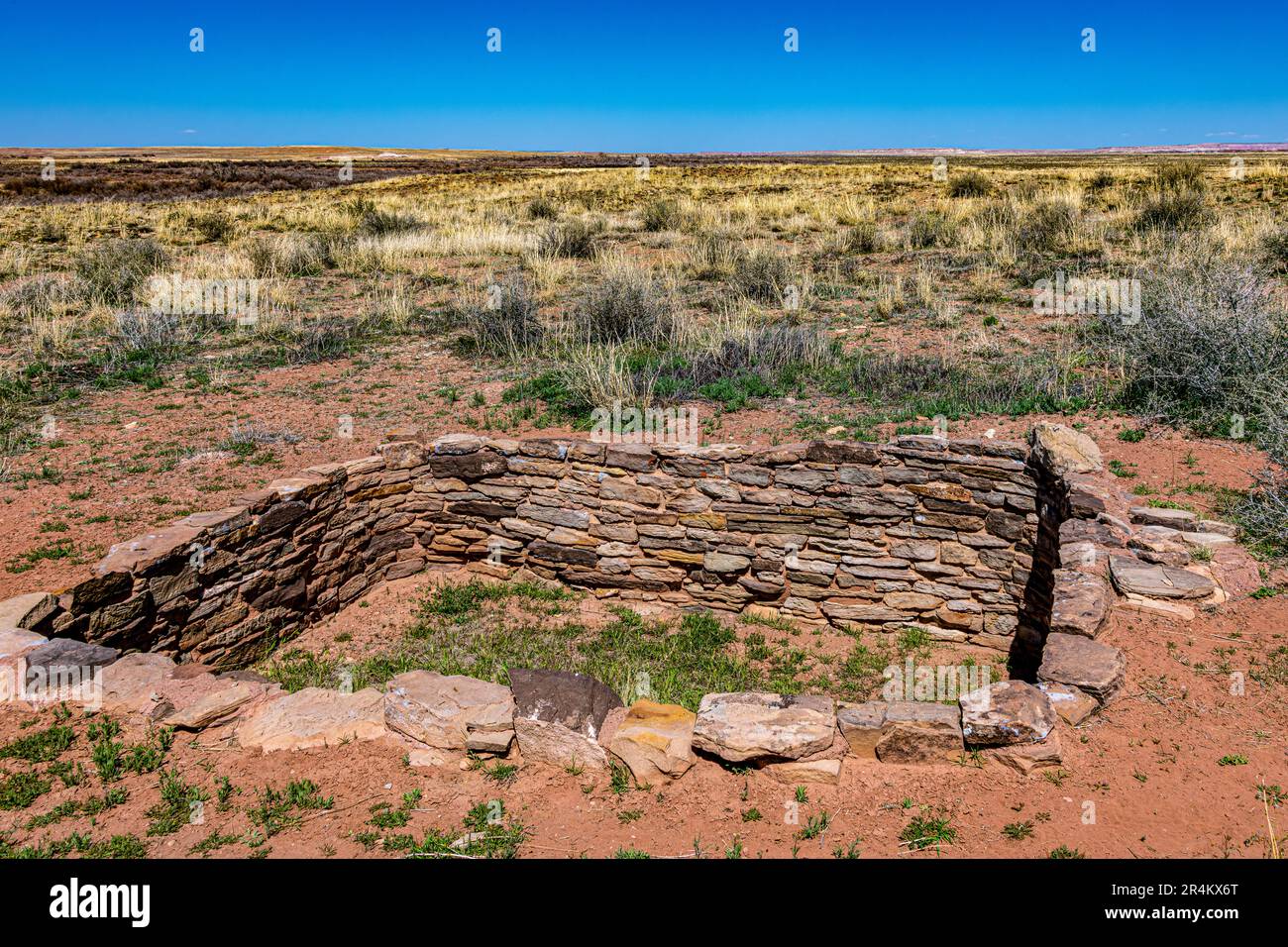 Ruins of Native American Dwellings in Petrified Forest National Park ...