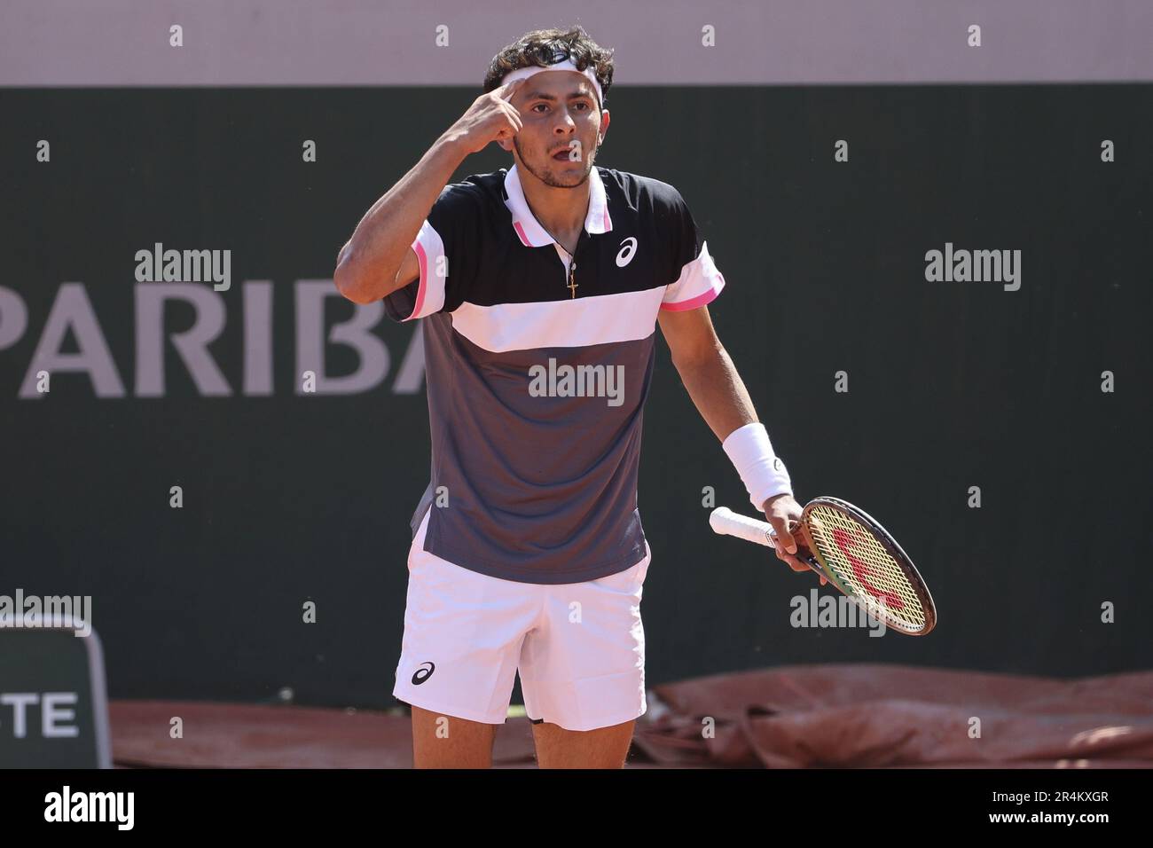 Emilio Nava of USA during day 1 of the 2023 French Open, Roland-Garros ...